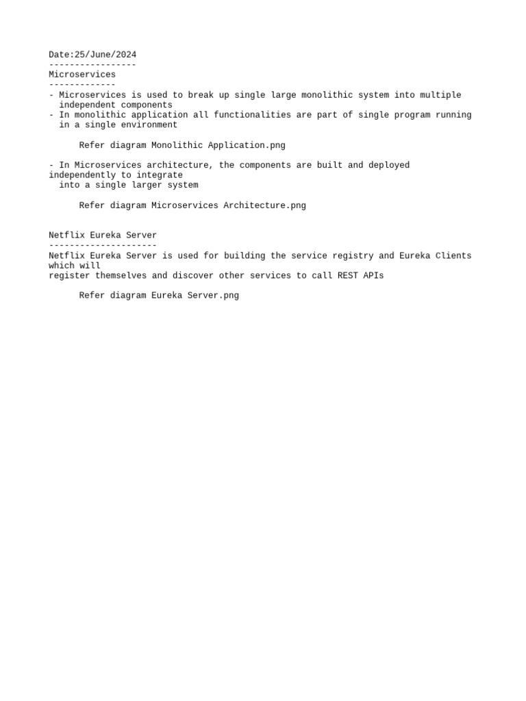 Microservices Part 1 25 June 2024 | PDF | Computers