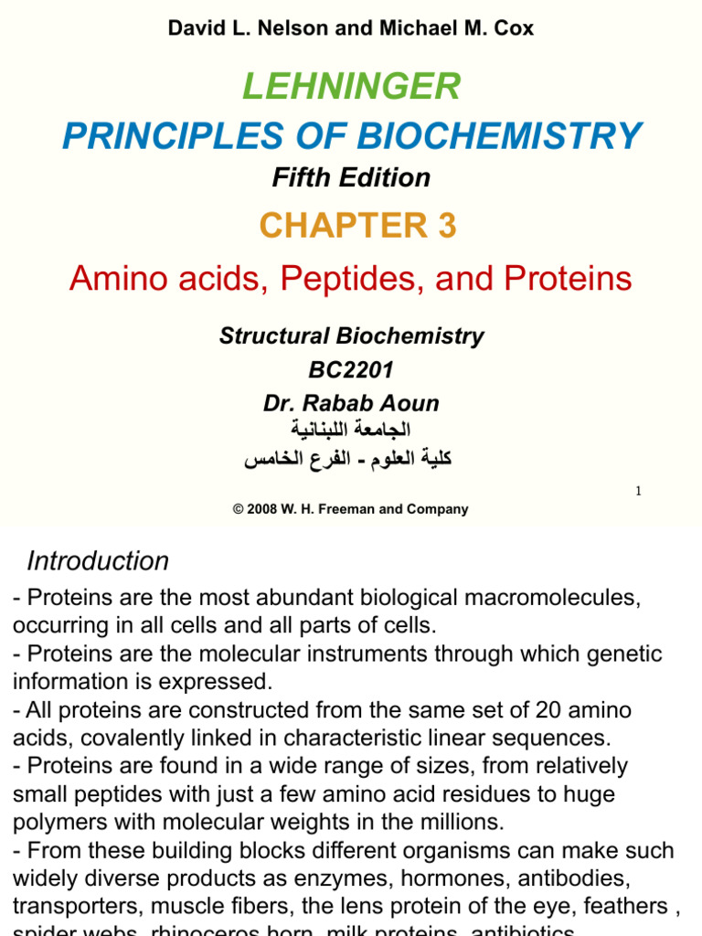 Biochemistry Of Amino Acids And Proteins Pdf Alpha Helix Protein