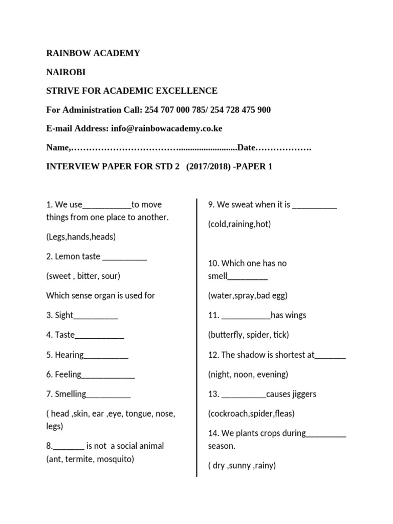 STD 2 | PDF | Home & Garden