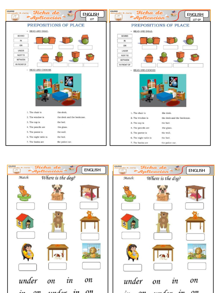Prepositions - House | PDF