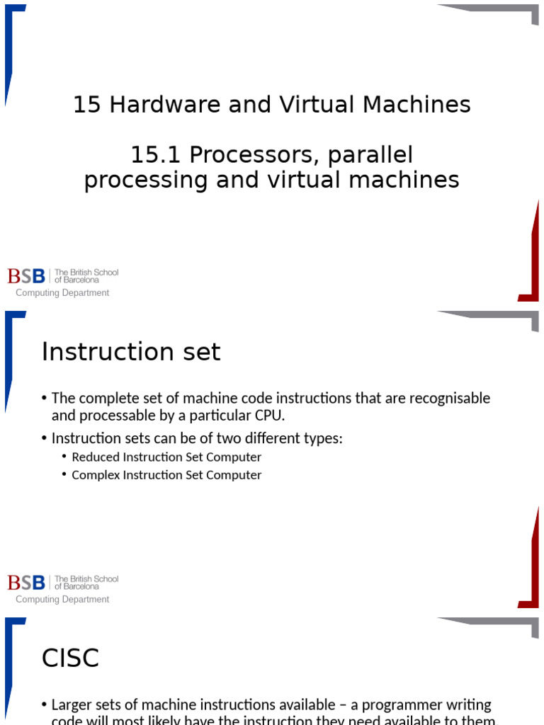 15 1 Processors Parallel Processing And Virtual Machines Pdf Central Processing Unit