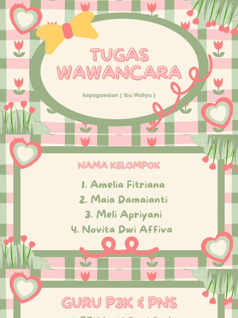 Tugas Wawancara Amel-Maia-Meli-Novita - 18 - 235245 - 0000 | PDF