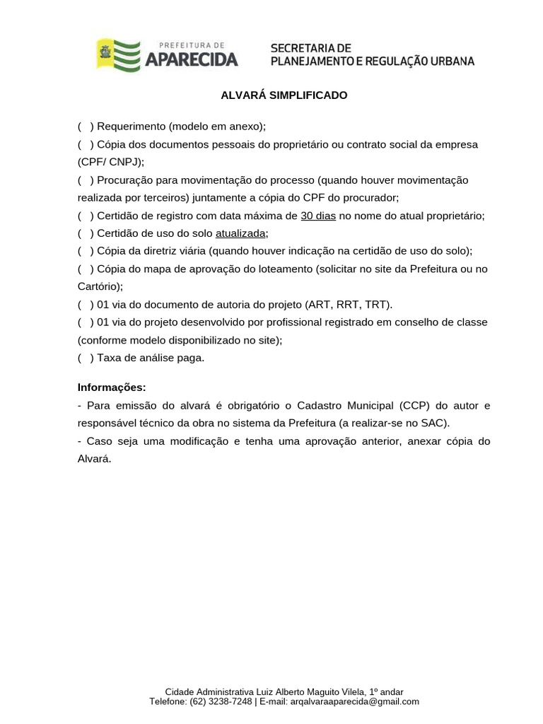 Alvara Simplificado | PDF | Casa e Jardim