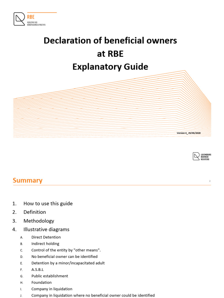 Guide_Explicatif_RBE | PDF | Securities (Finance) | Private Law