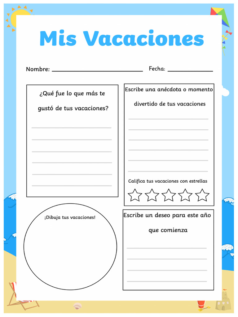 Mis Vacaciones | PDF