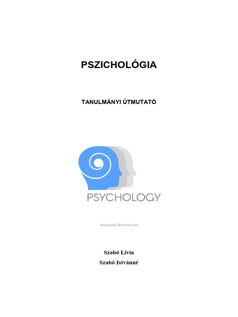 Pszichológia I 1 | PDF