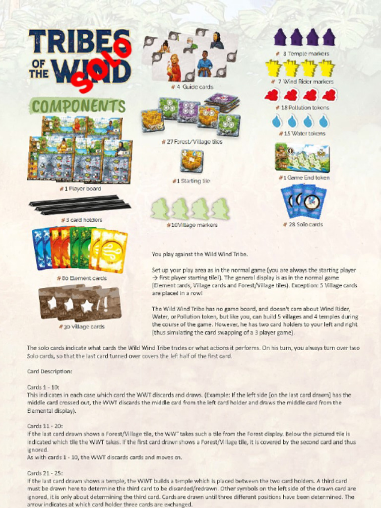 TotW - Solo Rules All | PDF