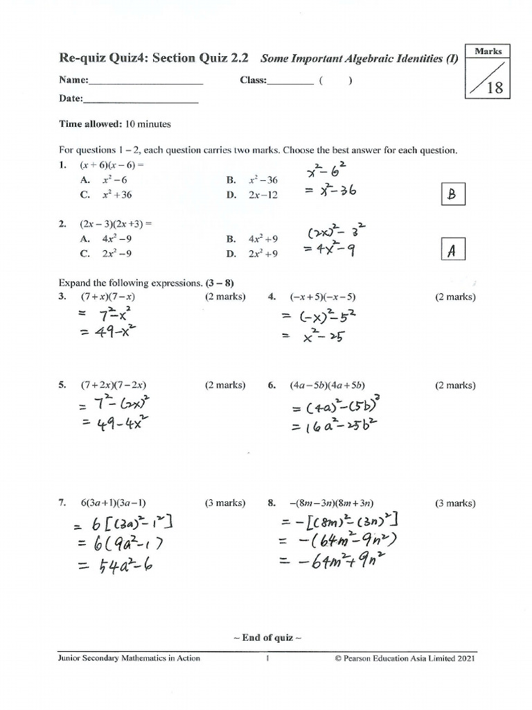 Quiz4 Requiz 2A02 Section 2 Quiz Marking | PDF