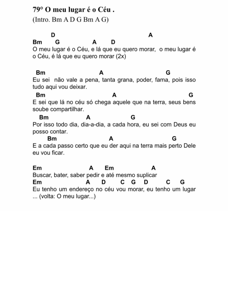 O Meu Lugar É o Ceu | PDF