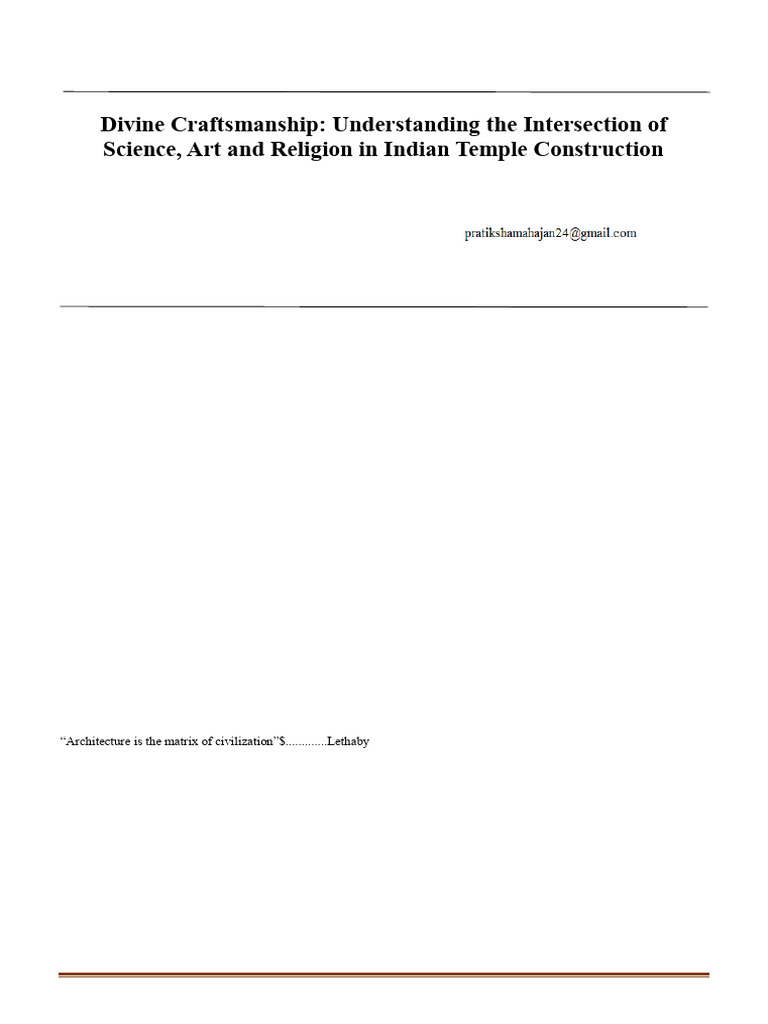 3 Divine Craftsmanship Understanding The Intersection of Science Art ...