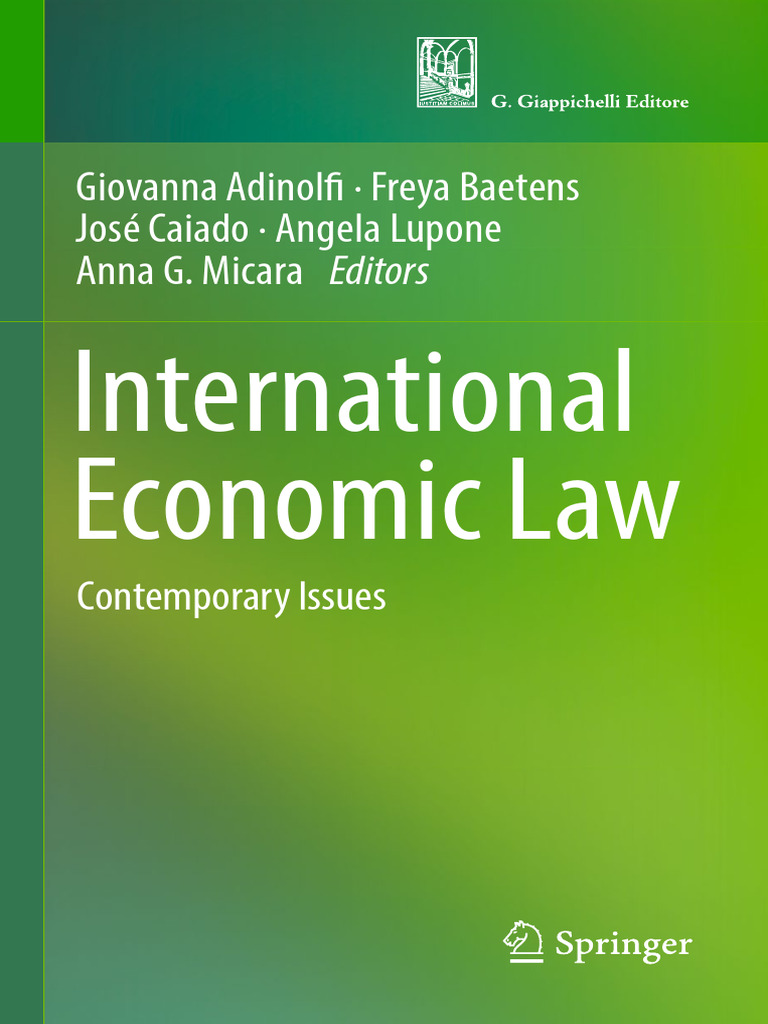 International Economic Law | PDF | World Trade Organization | Economies