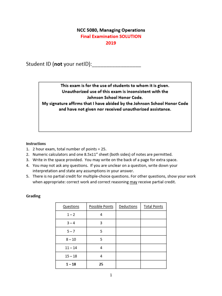 Final Exam 2019 Solution | PDF | Bond Duration | Bonds (Finance)