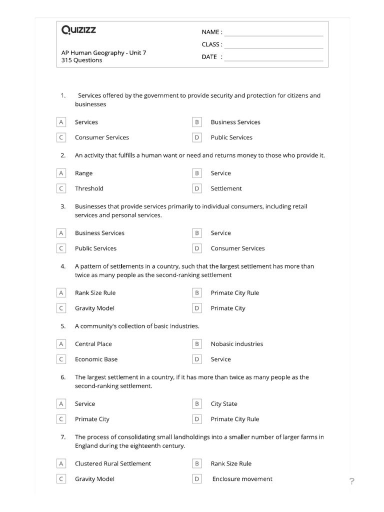 AP HUG Unit 7 Industrulization 315 | PDF