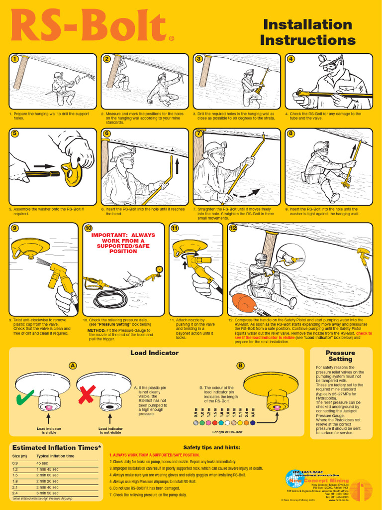 RS-Bolt Installation Guide | PDF | Pump | Valve