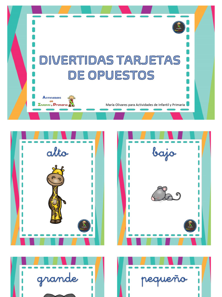 Tarjetas Opuestos | PDF