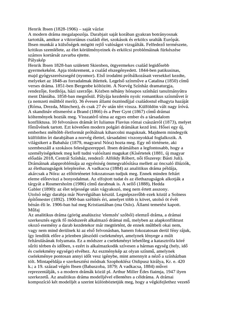 Henrik Ibsen | PDF