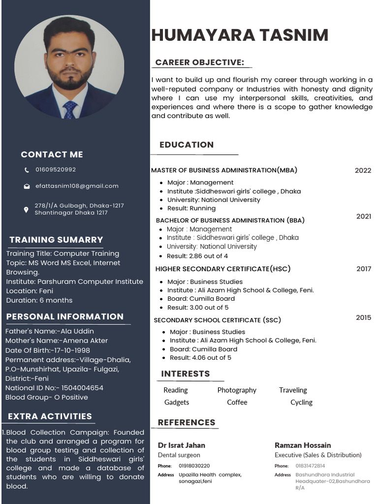 Black White Minimalist CV Resume | PDF | Educational Stages