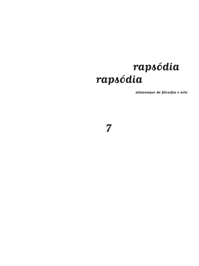 Revista Rapsodia_A Bela Alma dos “Anos de aprendizado | PDF | Science ...