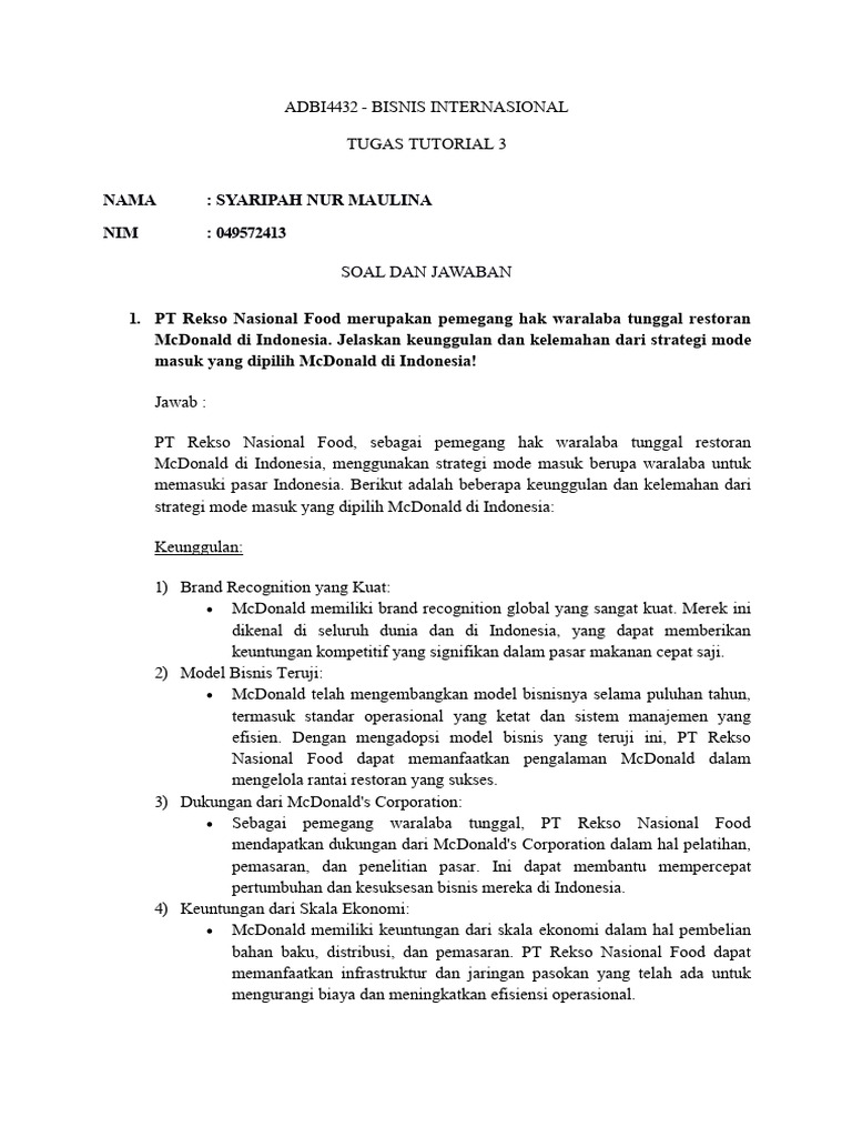 Syaripah Nur Maulina - ADBI4432 - BI - Tugas Tutorial 3 | PDF