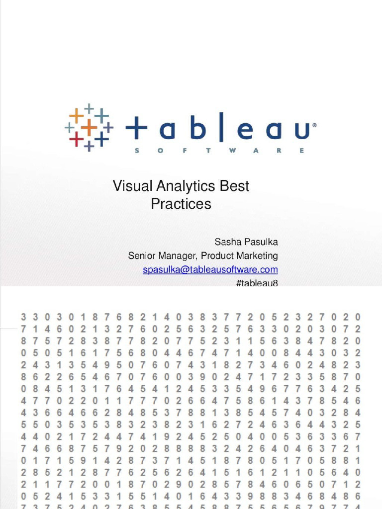 Supp 02 Visual Analytics Best Practices | PDF