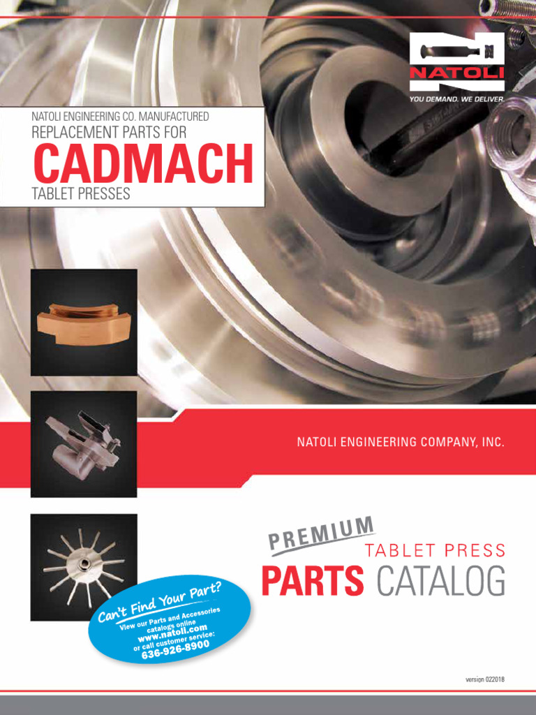Cadmach Tablet Press Replacement Parts | PDF | Original Equipment ...