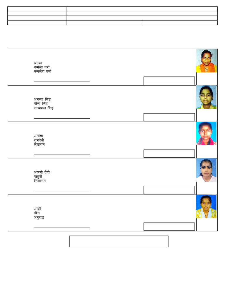 Class 11 Advance Registration List 2023 | PDF