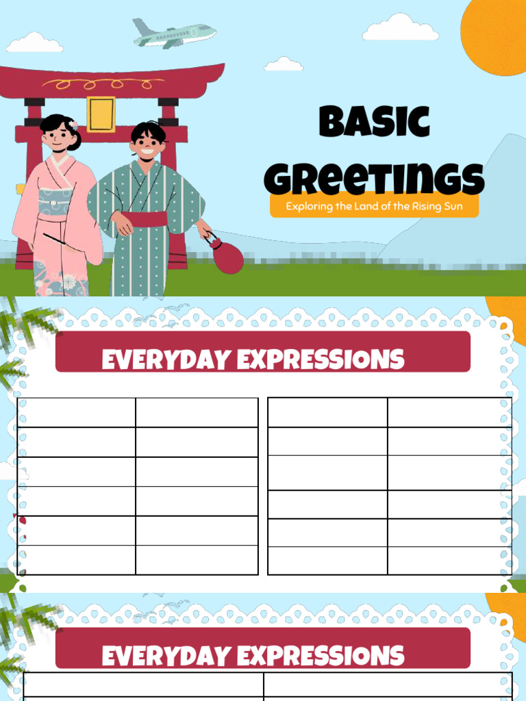 Essential Japanese Greetings Guide | PDF