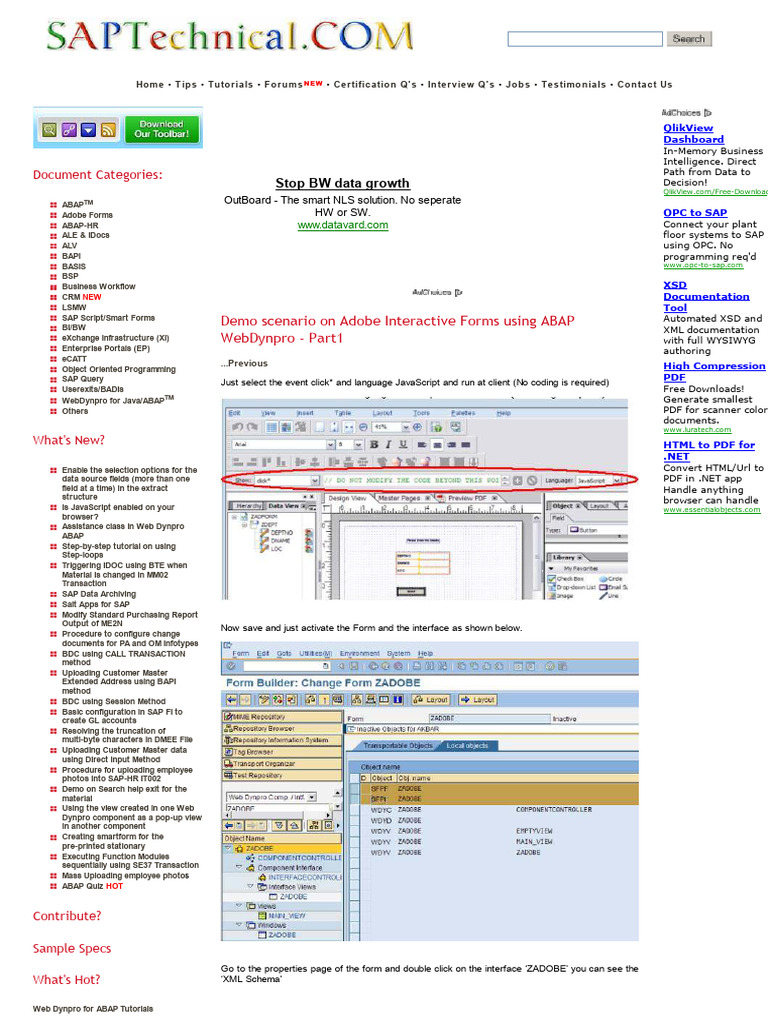 Adobe Interactive Forms Pag5 | PDF | Xml | Information Technology
