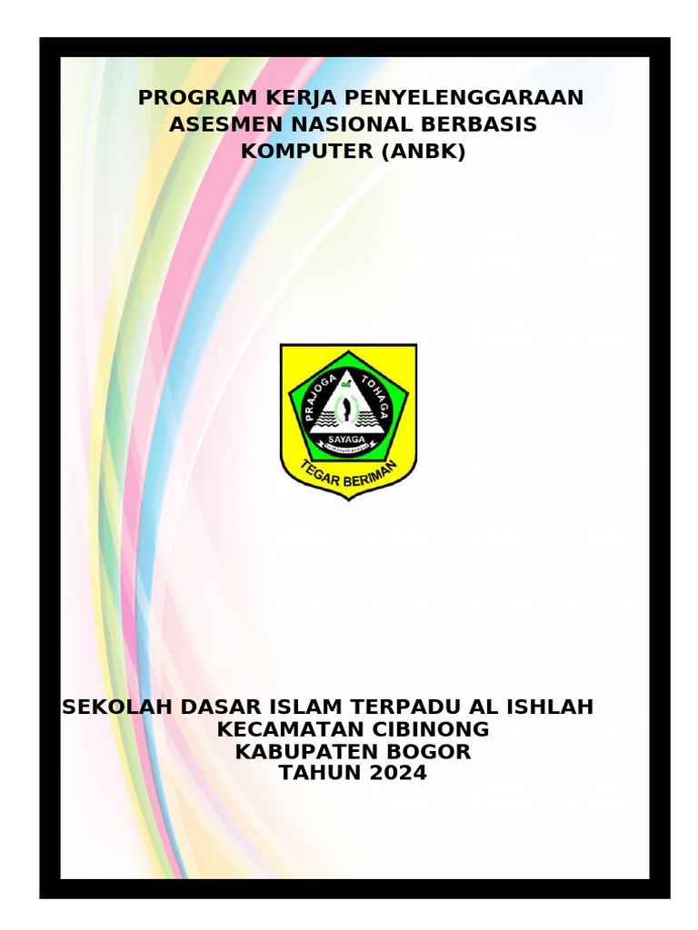 Rencana ANBK SDIT Al Ishlah 2024 | PDF