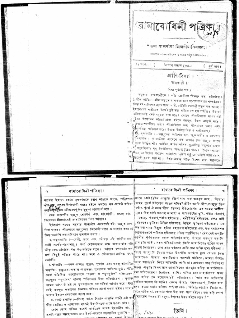 Bamabodhini Patrika Vol 04 | PDF