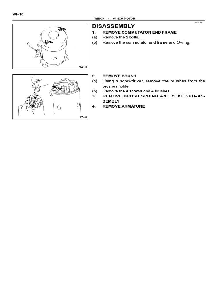 Disassembly hzj105 | PDF