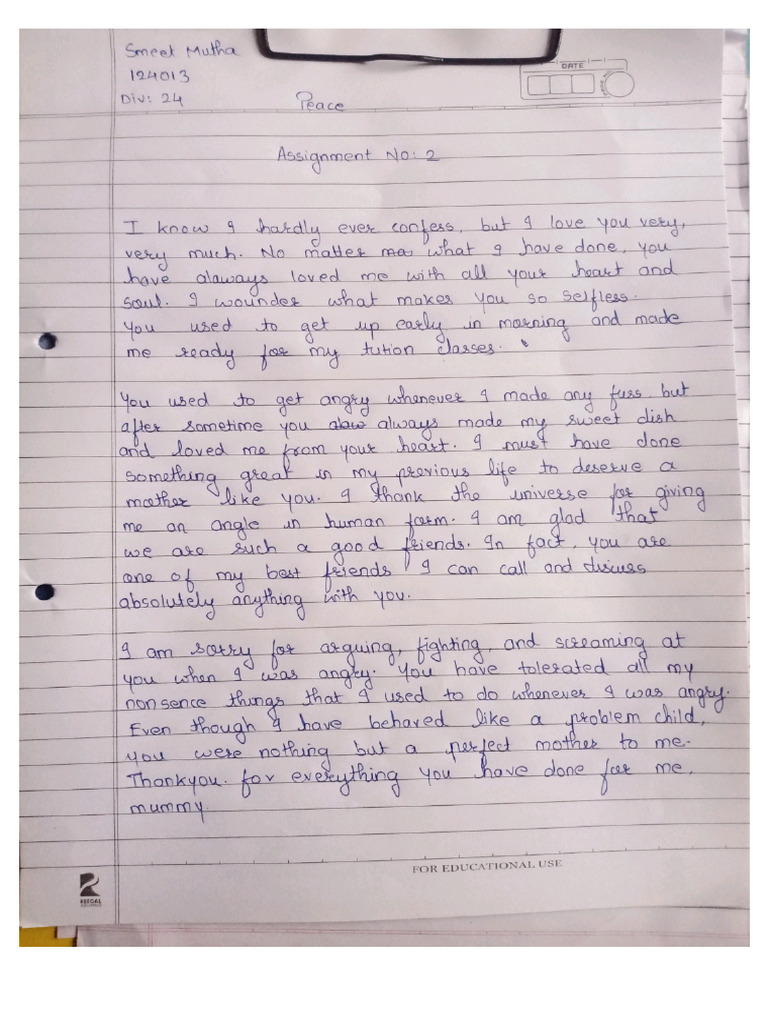 Peace Assignment No.2 124013 | PDF