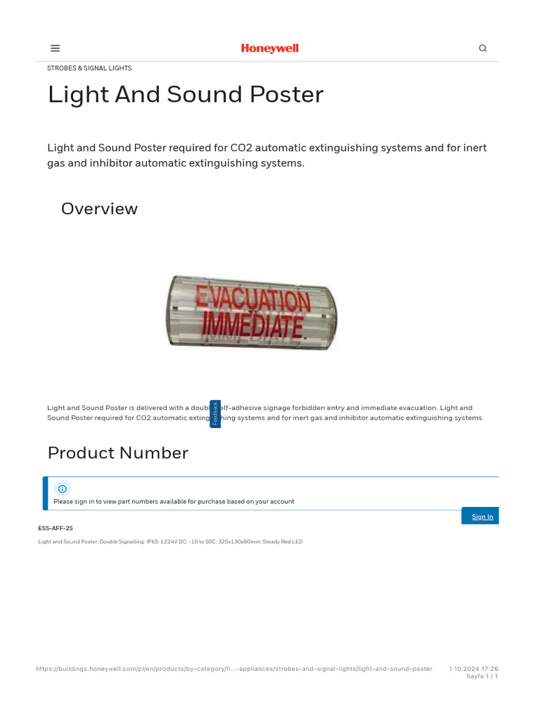 Light and Sound Poster Strobes & Signal Lights Voice & Notification ...