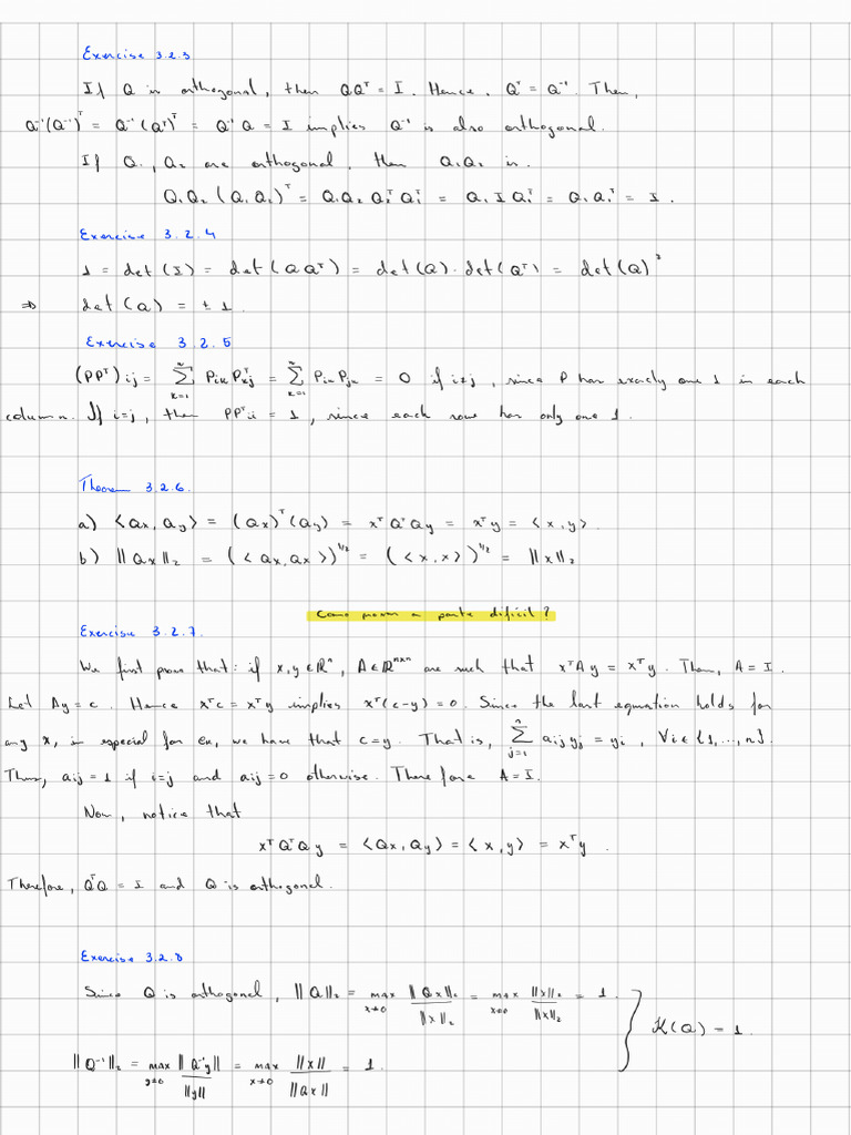 Some Solutions For Fundamentals of Matrix Computations Second Edition ...