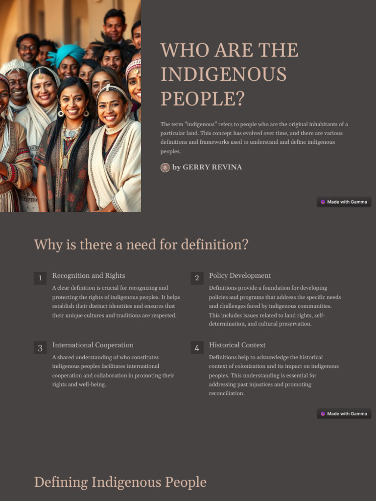 Understanding Indigenous Peoples' Identity | PDF | Indigenous Peoples ...