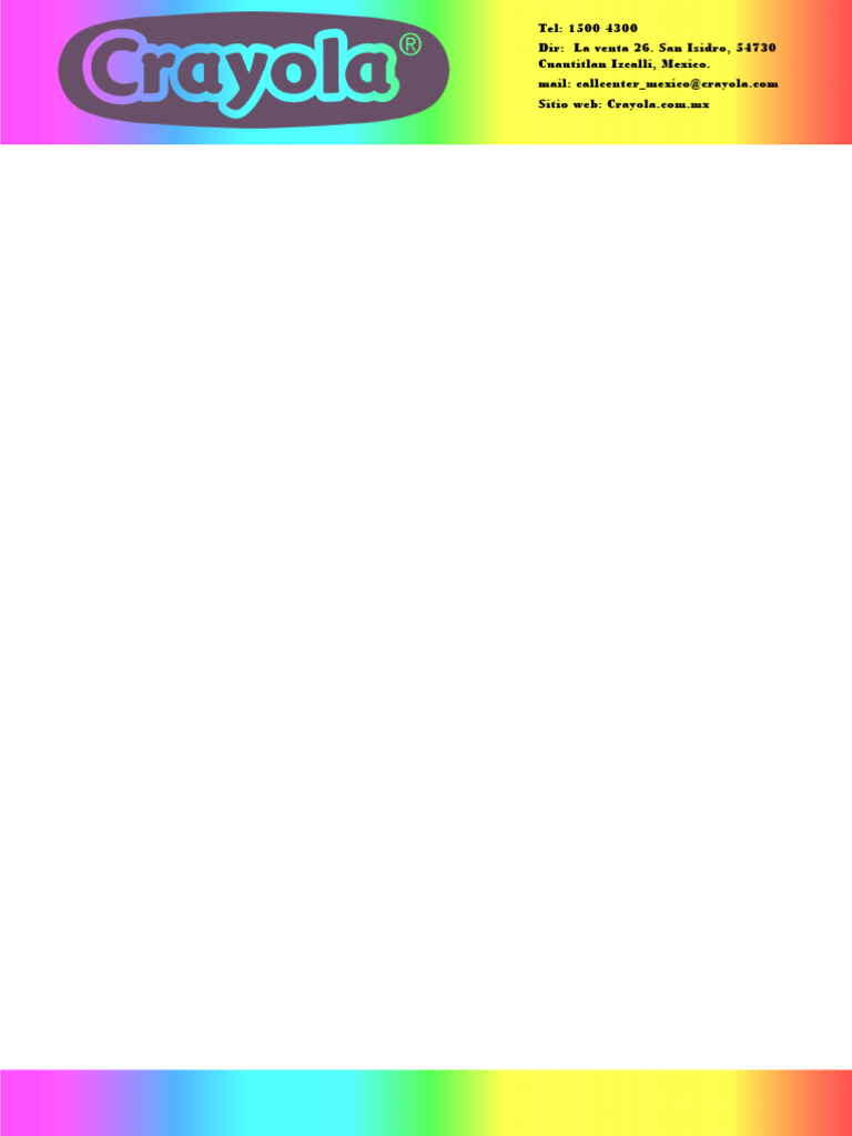 Membrete Crayola | PDF