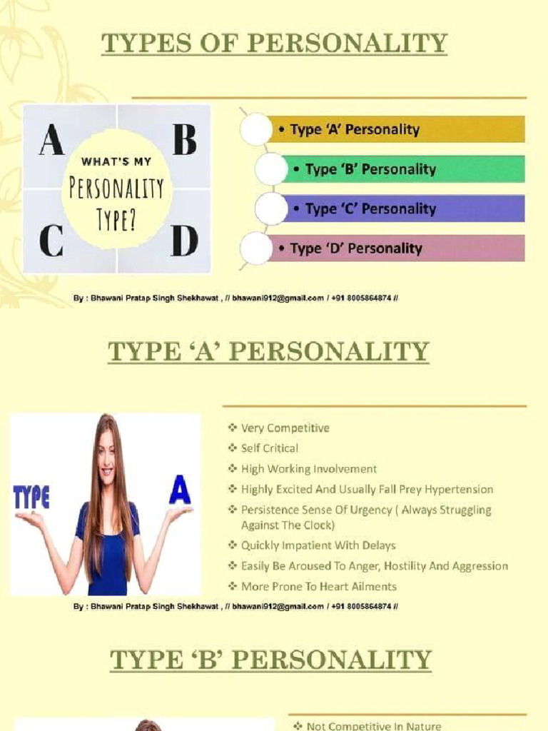 Types of Personality | PDF | Anger | Emotions