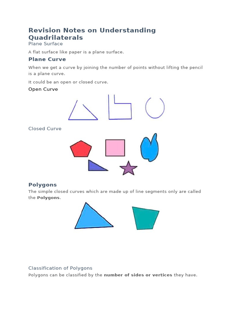 Understanding Quadilaterals1 | PDF | Euclidean Plane Geometry | Euclid