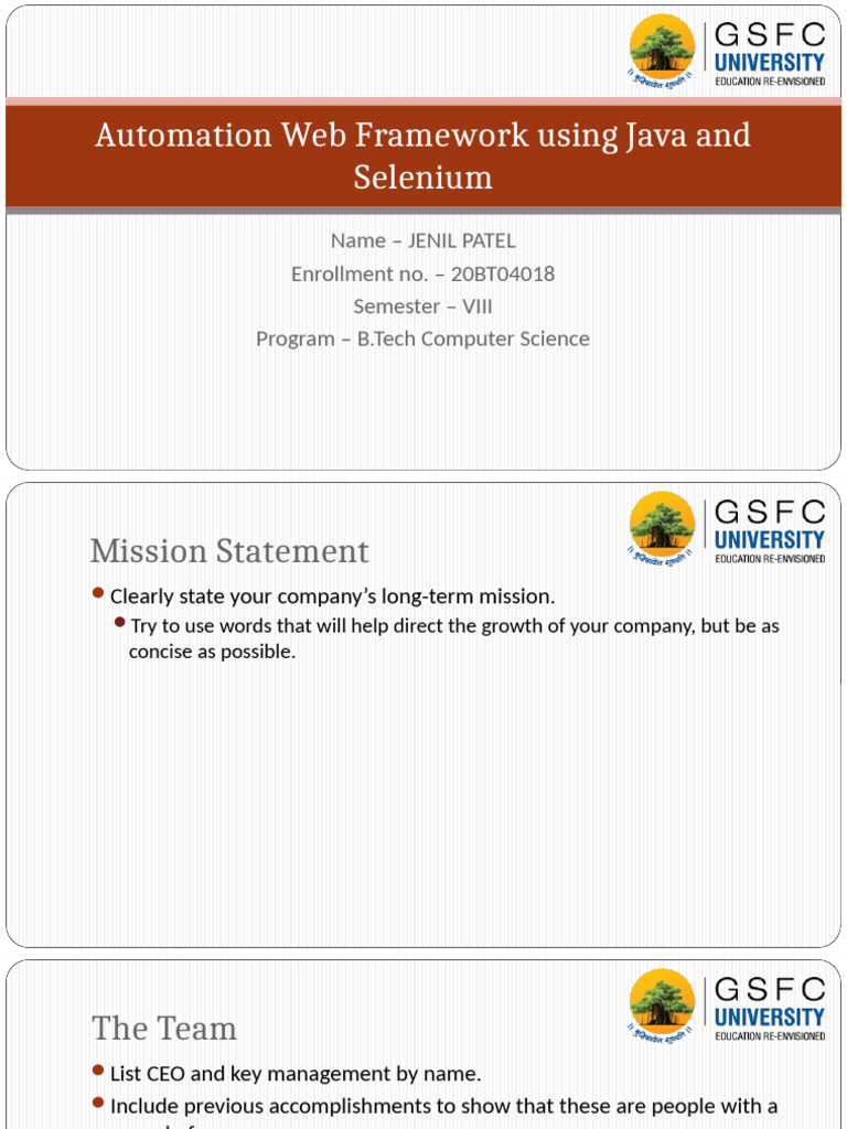 Automation Web Framework Using Java and Selenium | PDF