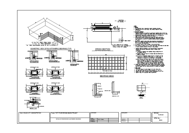 B-04 TRB ELASTOMERIC BEARING DETAILS-Layout3 | PDF