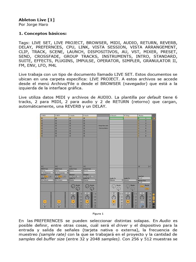 Ableton Live | PDF | Sintetizador | Producción de sonido