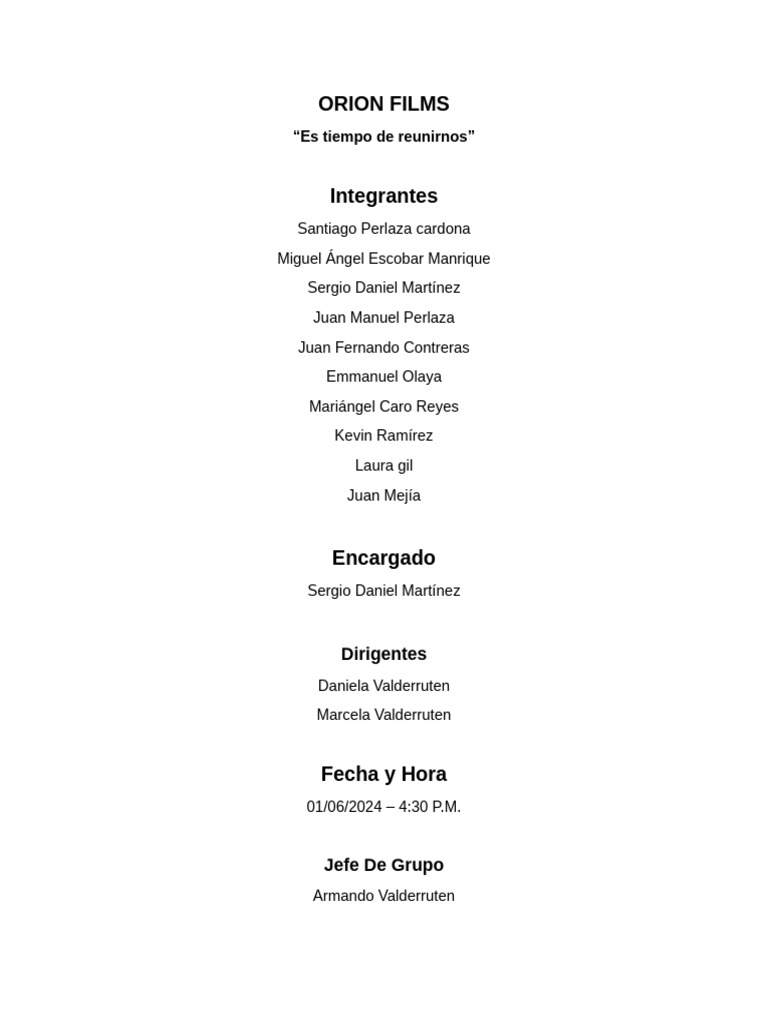Orion Films | PDF