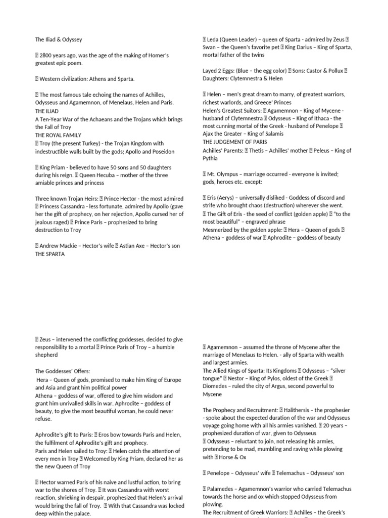Trojan War and Odysseus | PDF | Trojan War | Hector