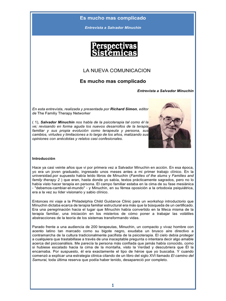 Minuchin | PDF | Sicología