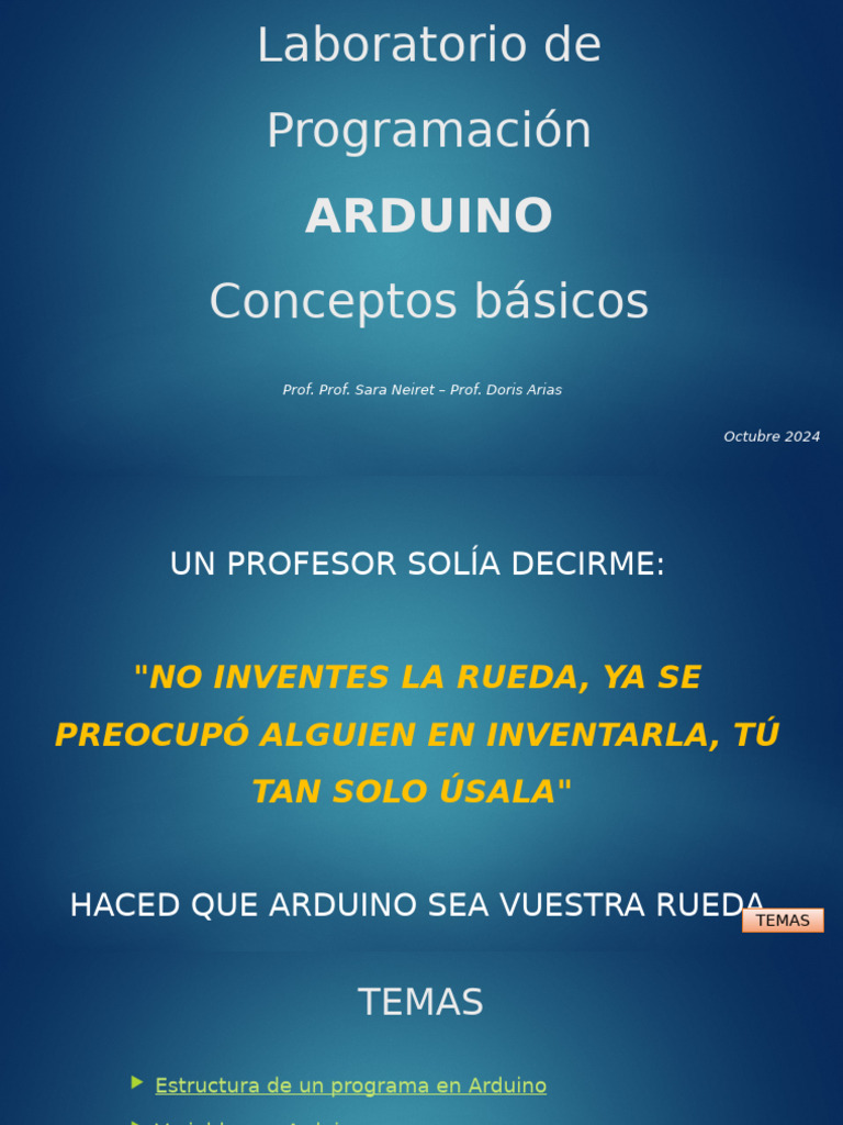 Arduino LPR 2024 | PDF | Arduino | Lenguaje de programación