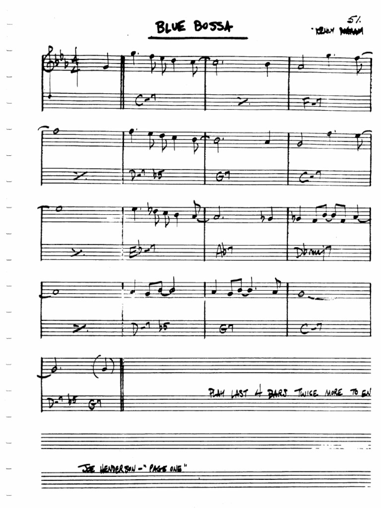 Blue Bossa (CM) | PDF