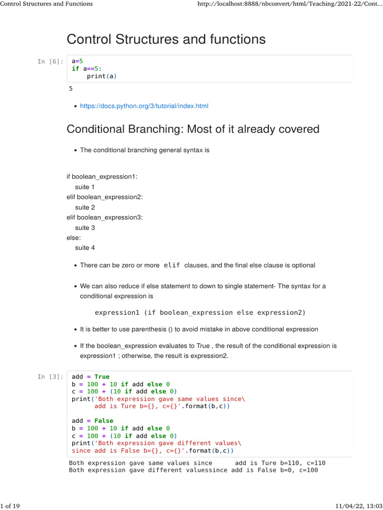 Control Structures and Functions | PDF | Parameter (Computer Programming) | Anonymous Function