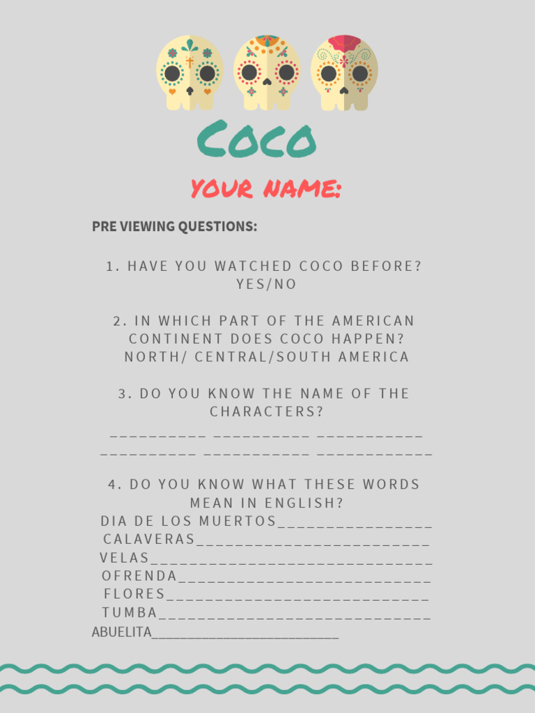 Your Name:: Pre Viewing Questions | PDF