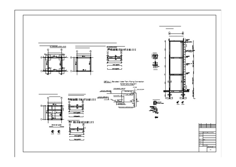 Elevated Water Tank Holder-Model1 | PDF | Civil Engineering ...
