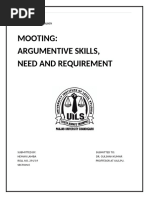 Mooting Skills Guide for Law Students | PDF | Mootness | Justice